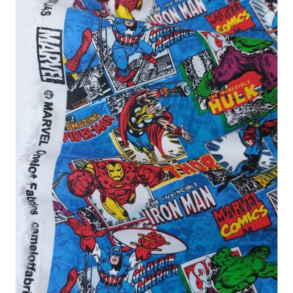 Tela de patchwork Marvel personajes