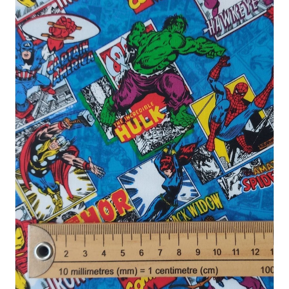 Tela de patchwork Marvel personajes