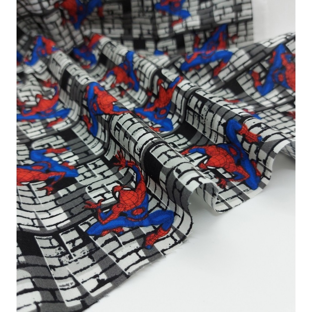 Tela de patchwork Marvel Spiderman graffiti